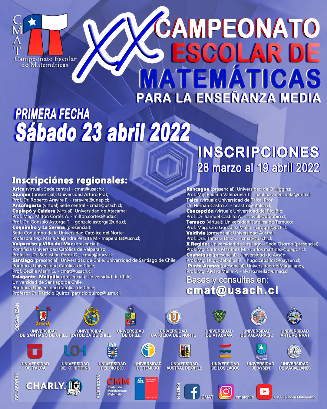 Campeonato Escolar de Matemáticas CMAT inicia sus actividades 2022|CMM